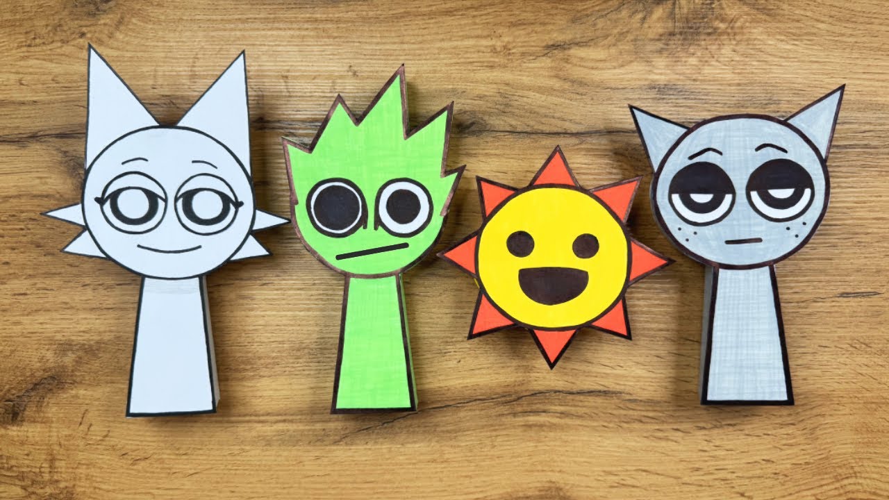 Paper Craft | Sprunki Incredibox | Compilation - YouTube