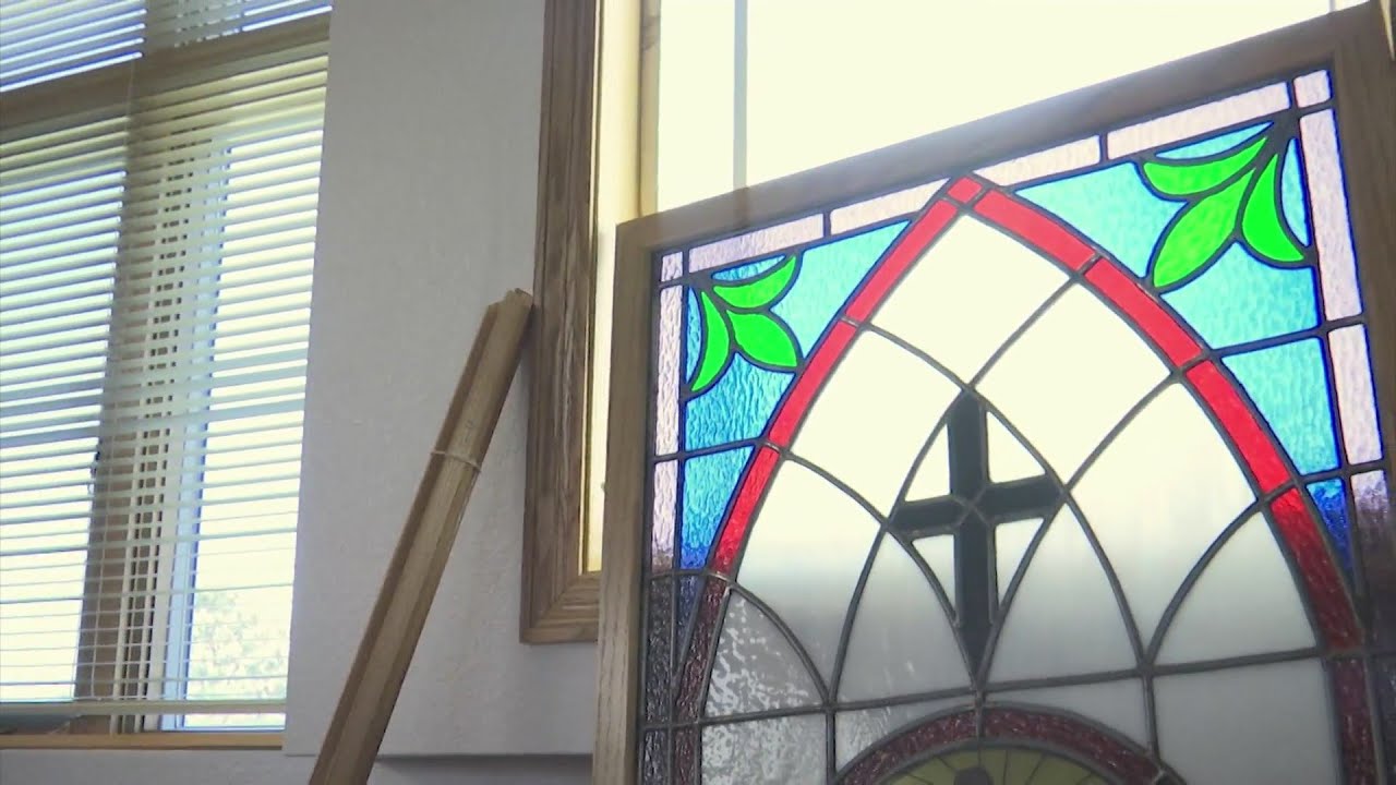 Church Members Build and Paint Stained Glass Windows - YouTube
