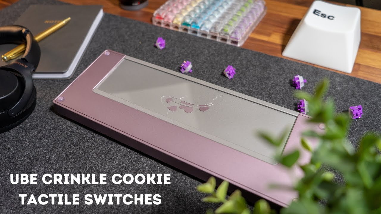 KNC Keys Ube Crinkle Cookie Light Tactile Typing Test | Kohaku | Alu ...