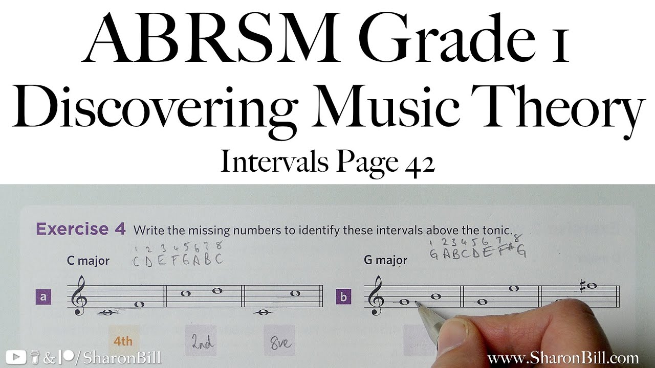 ABRSM Discovering Music Theory Grade 1 Intervals Page 42 with Sharon ...