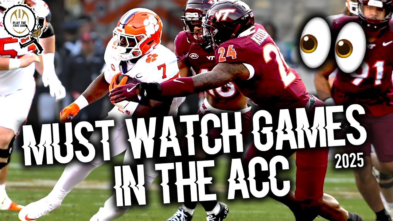 2025 Games To Watch In The ACC! - ACC Football Preview | Play The Fight ...