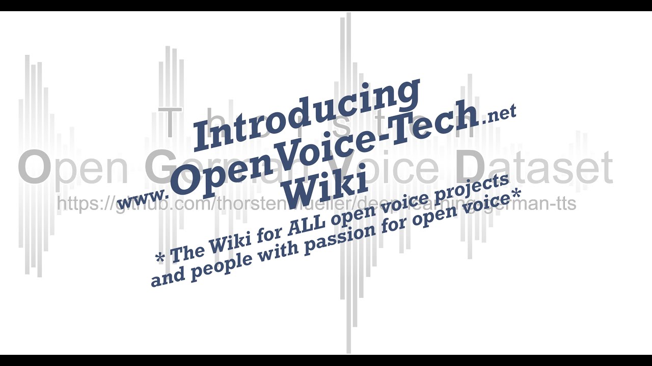 Introducing OpenVoice-Tech Wiki - YouTube