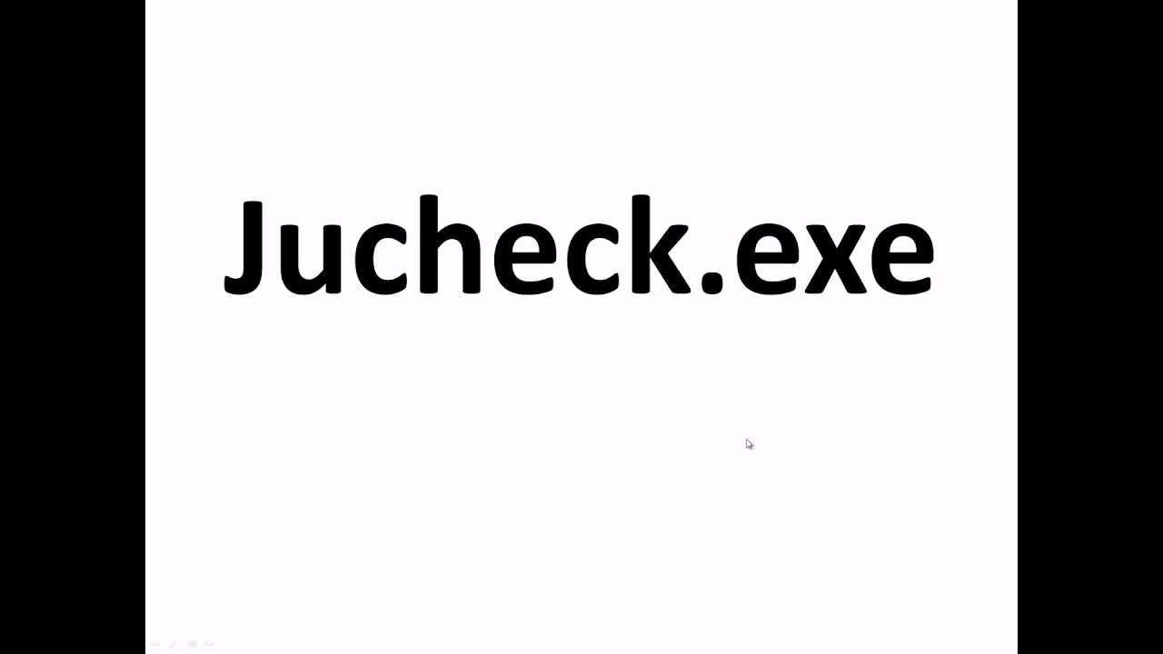Was macht die Datei Jucheck.exe? - Hier die Antwort - YouTube