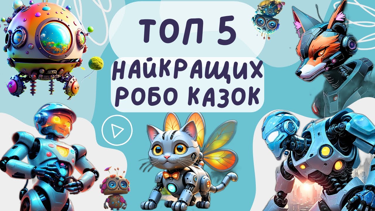 ТОП 5 НАЙКРАЩИХ РОБО КАЗОК | АУДІОКАЗКА | Українські народні казки на ...
