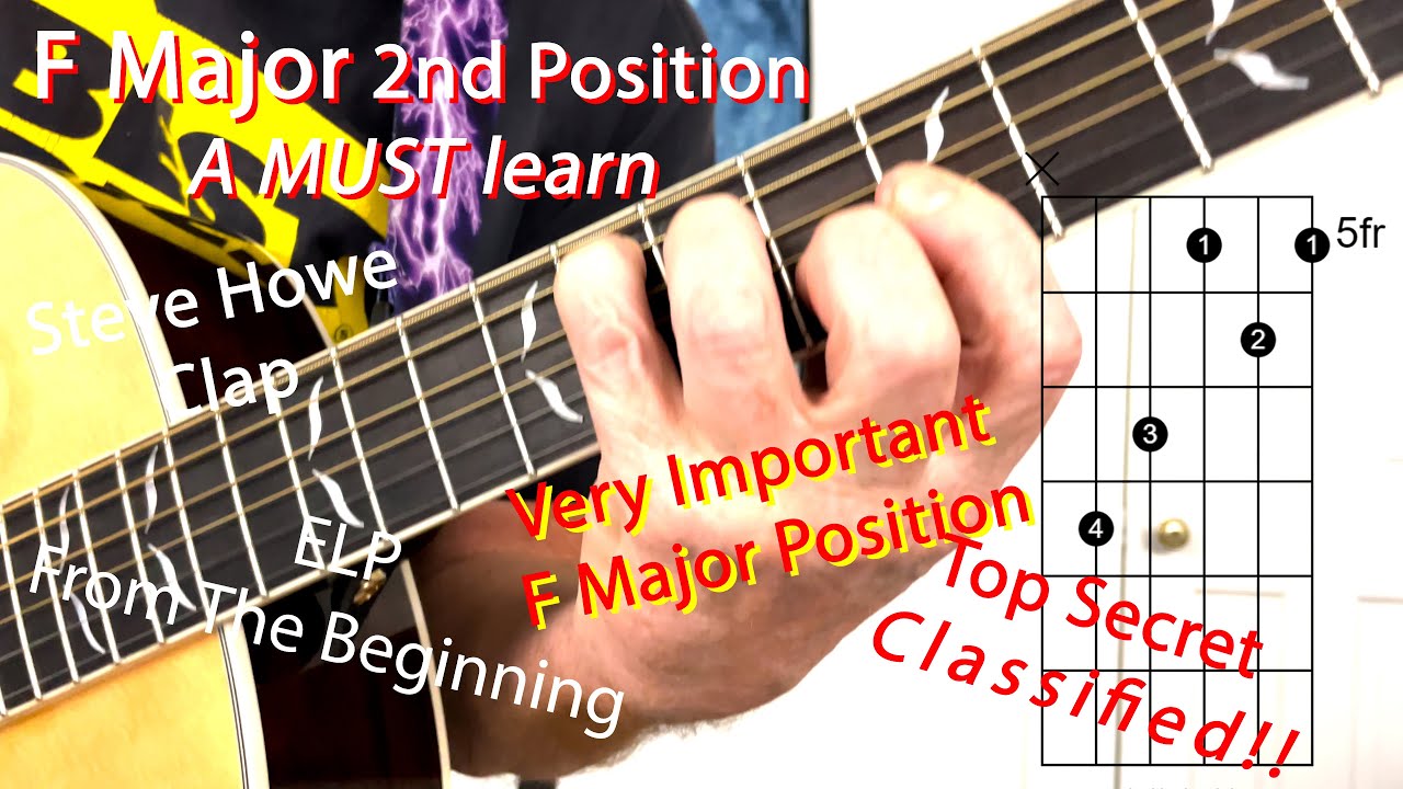 IMPORTANT -- F major Chord 2nd Position - Easier?? - A Game Changer ...