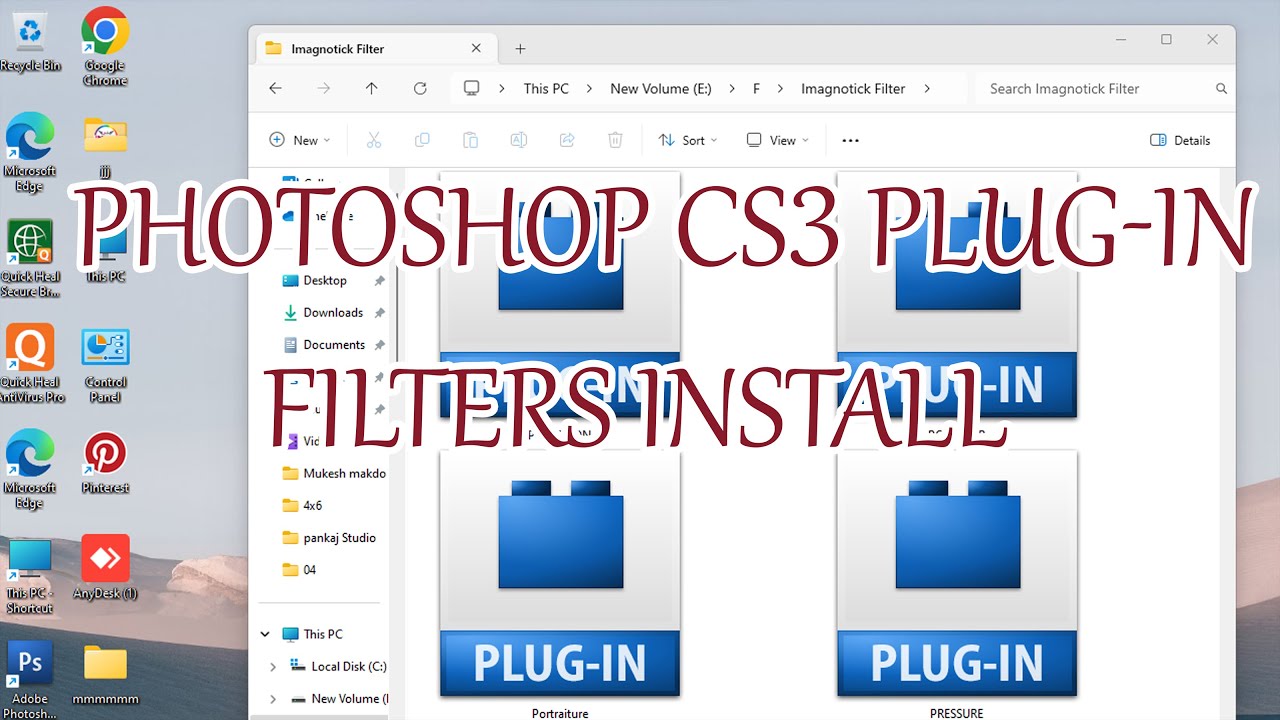 Photoshop CS3 में Plug-In Filters Install करना सीखें - YouTube