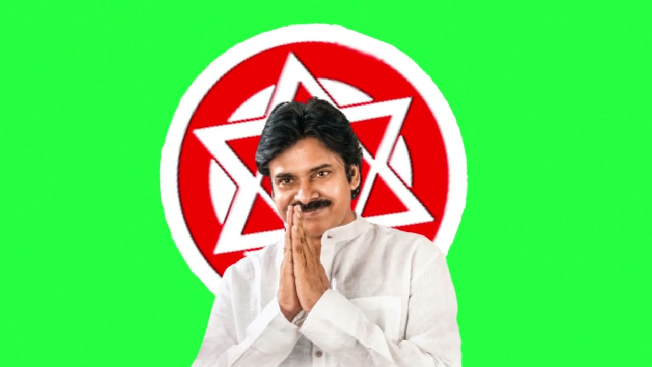 Janasena logo pawan kalyan Green Screen Effects|Janasena Flag Emblem ...