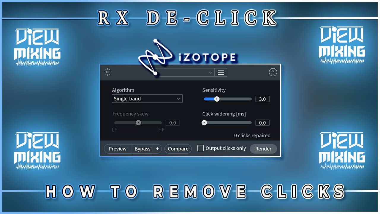 Eliminate Unwanted Clicks and Experience Clean Audio | Izotope RX De-Click Tutorial - YouTube