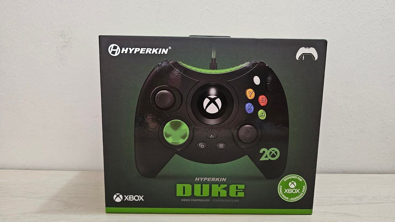 Unboxing completo Mando 20 Aniversario de Xbox Hiperkin Duke - YouTube