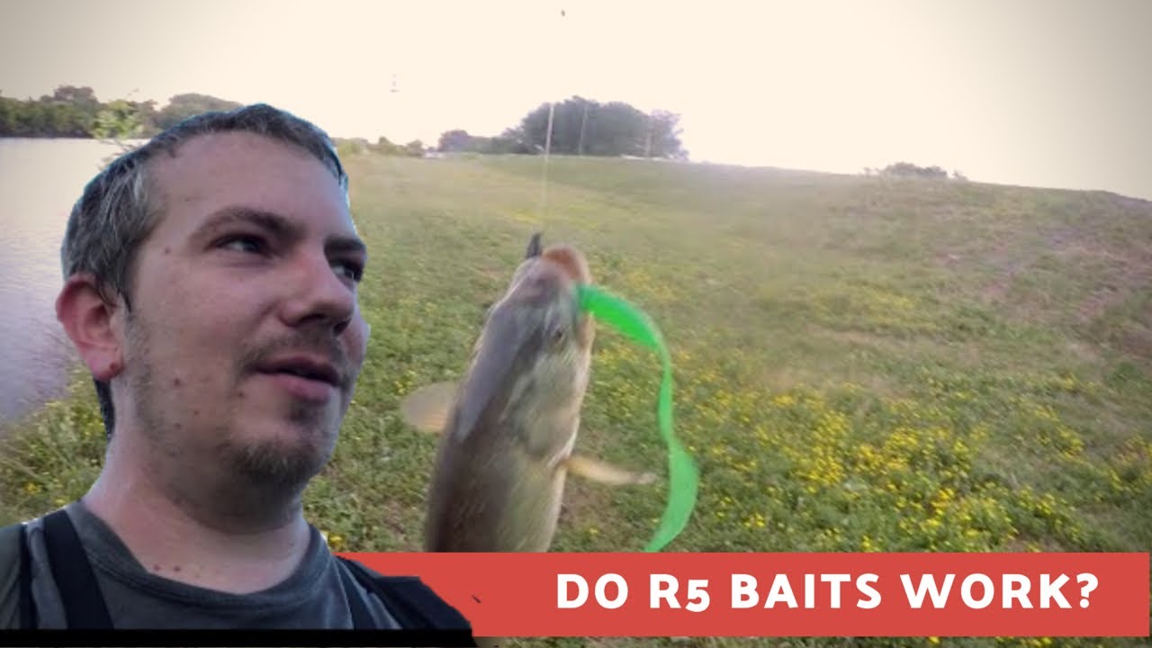 I caught a bass fishing with r5 custom baits! - YouTube
