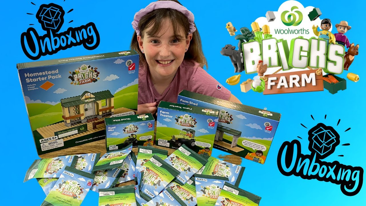 *TOY UNBOXING* WOOLWORTHS BRICKS FARM - YouTube
