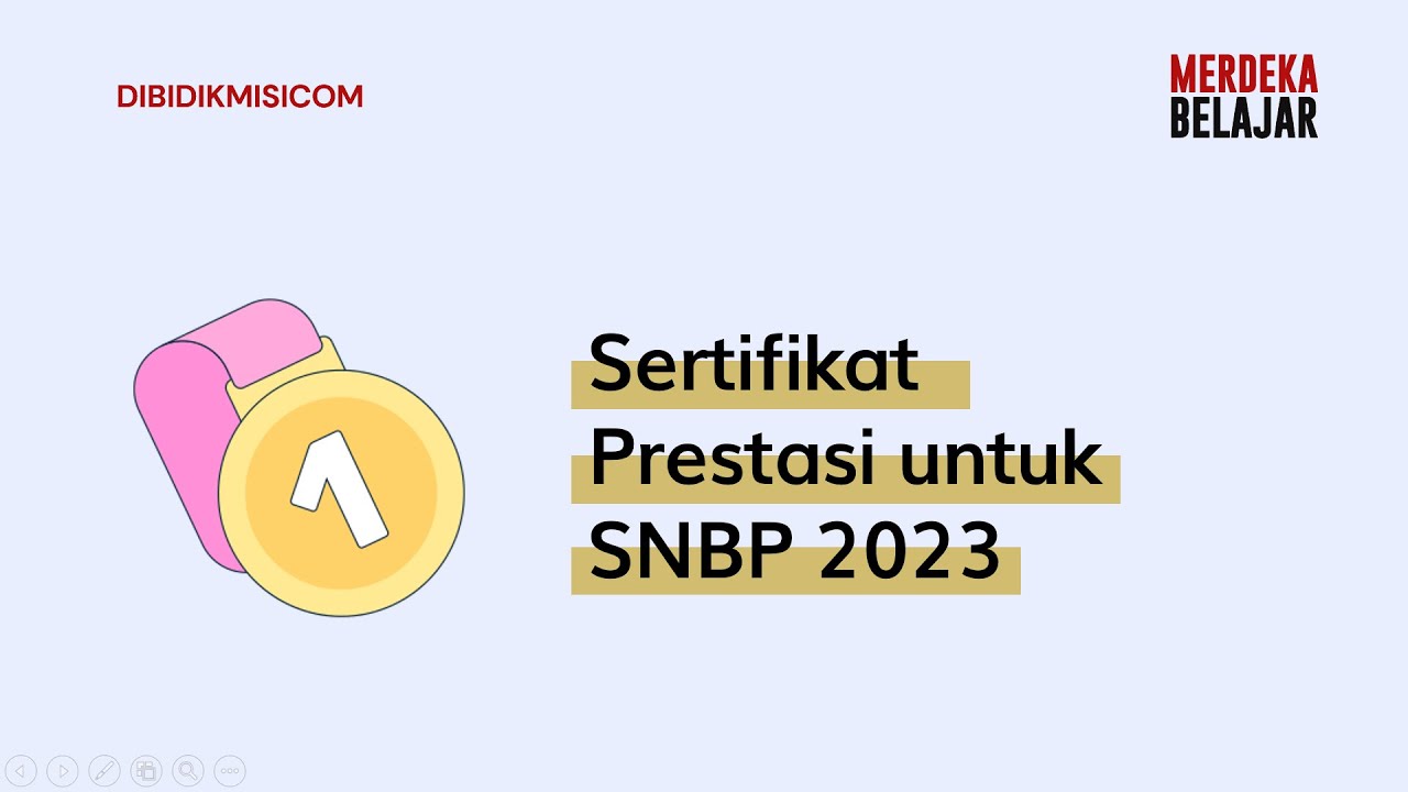 Sertifikat Prestasi untuk SNBP 2023 - YouTube