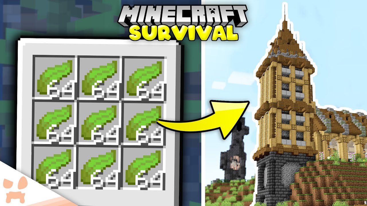 Building A BIG KELP FARM TOWER in Minecraft 1.18 Survival! (#31) - YouTube