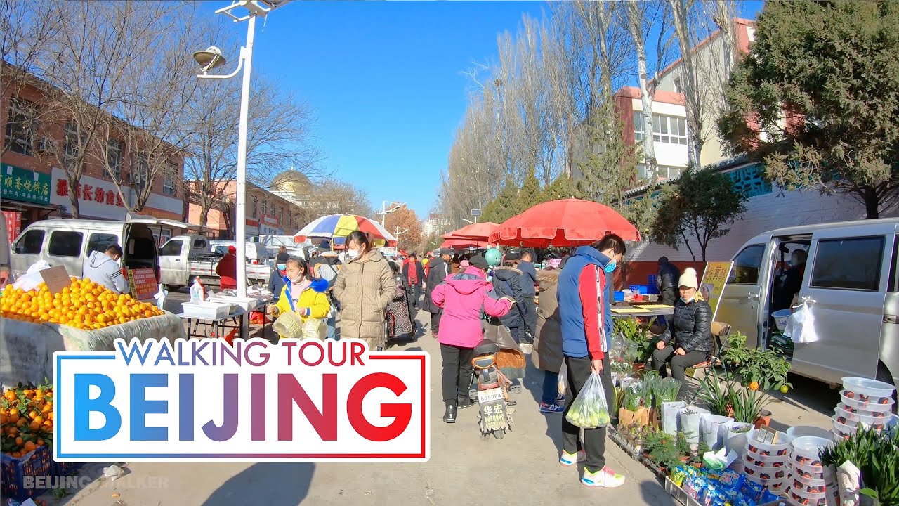 [4K] Walking through a countryside market on weekend 京郊周末赶集 - YouTube