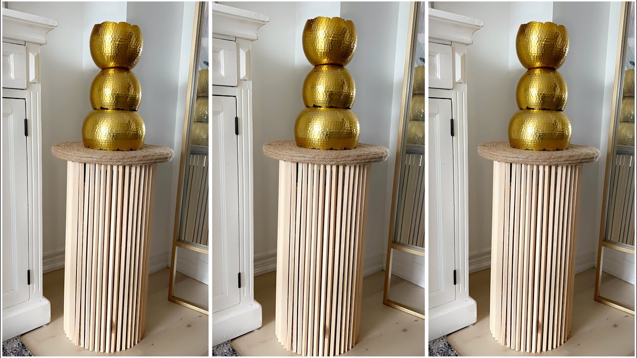 DIY end table with storage. - YouTube