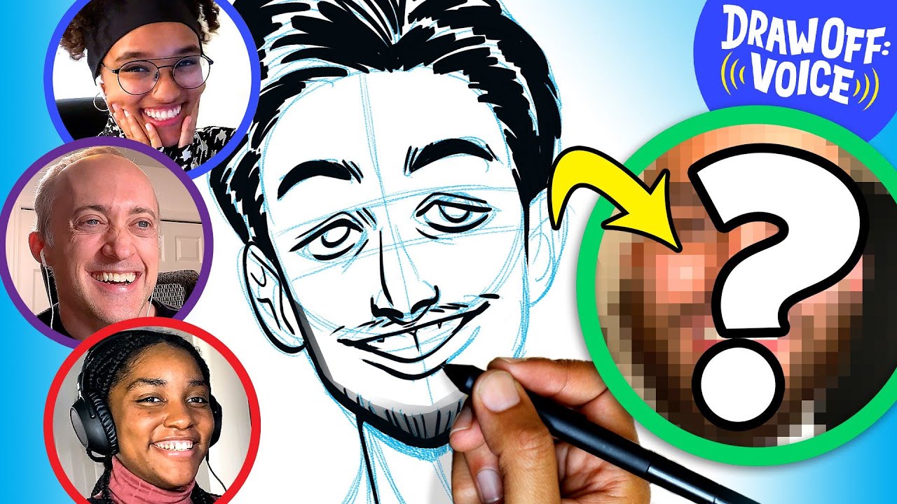 Animator Vs. Cartoonist Draw A Stranger Based On Voice (Michael) • Draw ...