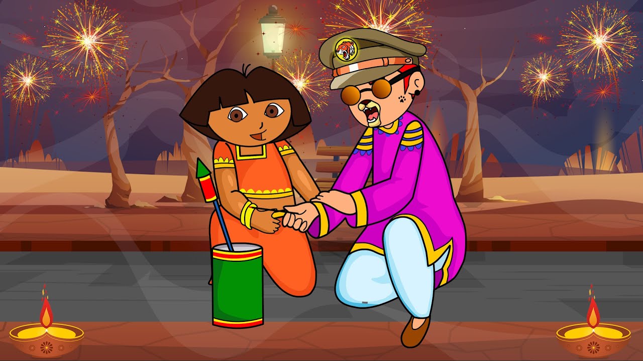 Little Tiger And Dora The Grown Up Celebrates Diwali | Diwali Special ...