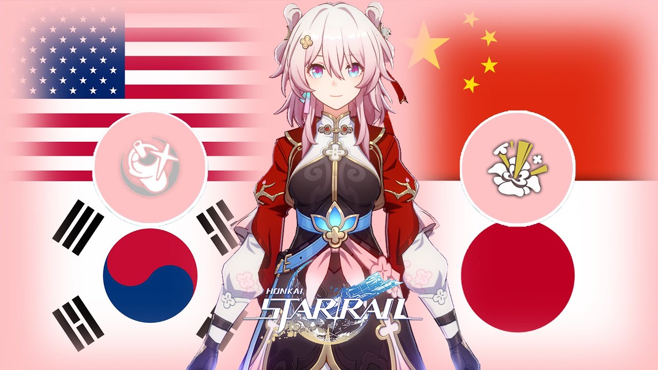 March 7th [Hunt] Voice in 4 Different Languages (Skills & Ultimate ...