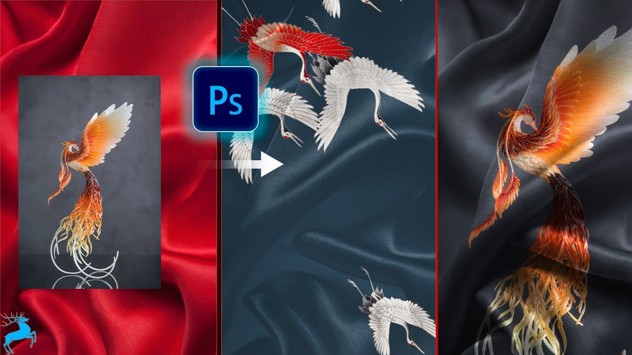 The Most Realistic Way to Place Image on Fabric! Photoshop Tutorial ...