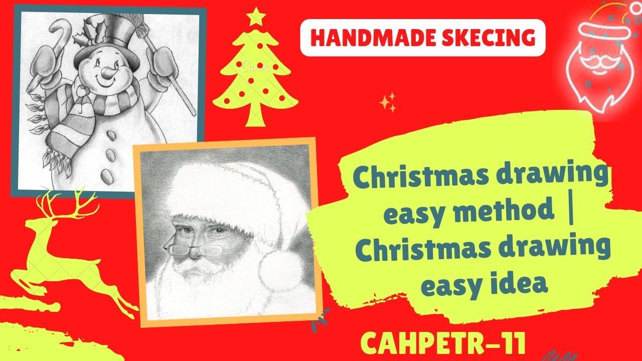 Christmas Drawing Easy Method | Christmas Drawing Easy Idea - YouTube