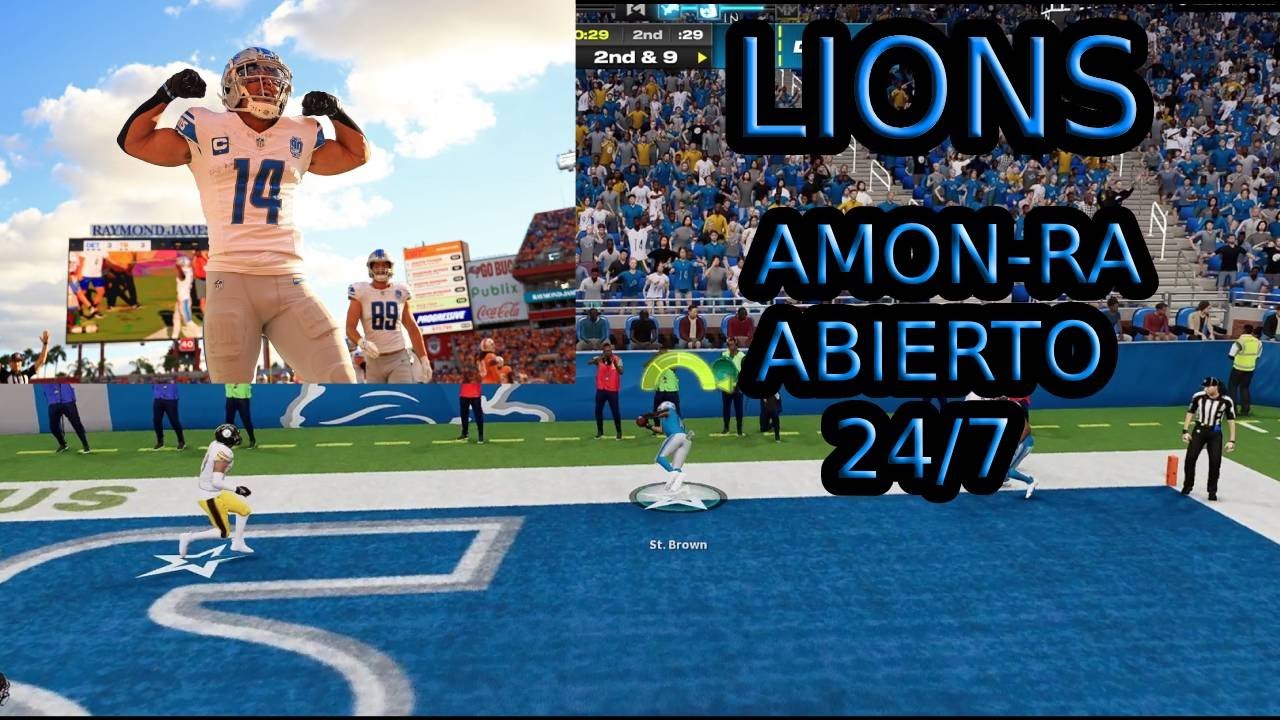 MADDEN 24 En Línea | Destrozando con los LIONS!!! - YouTube