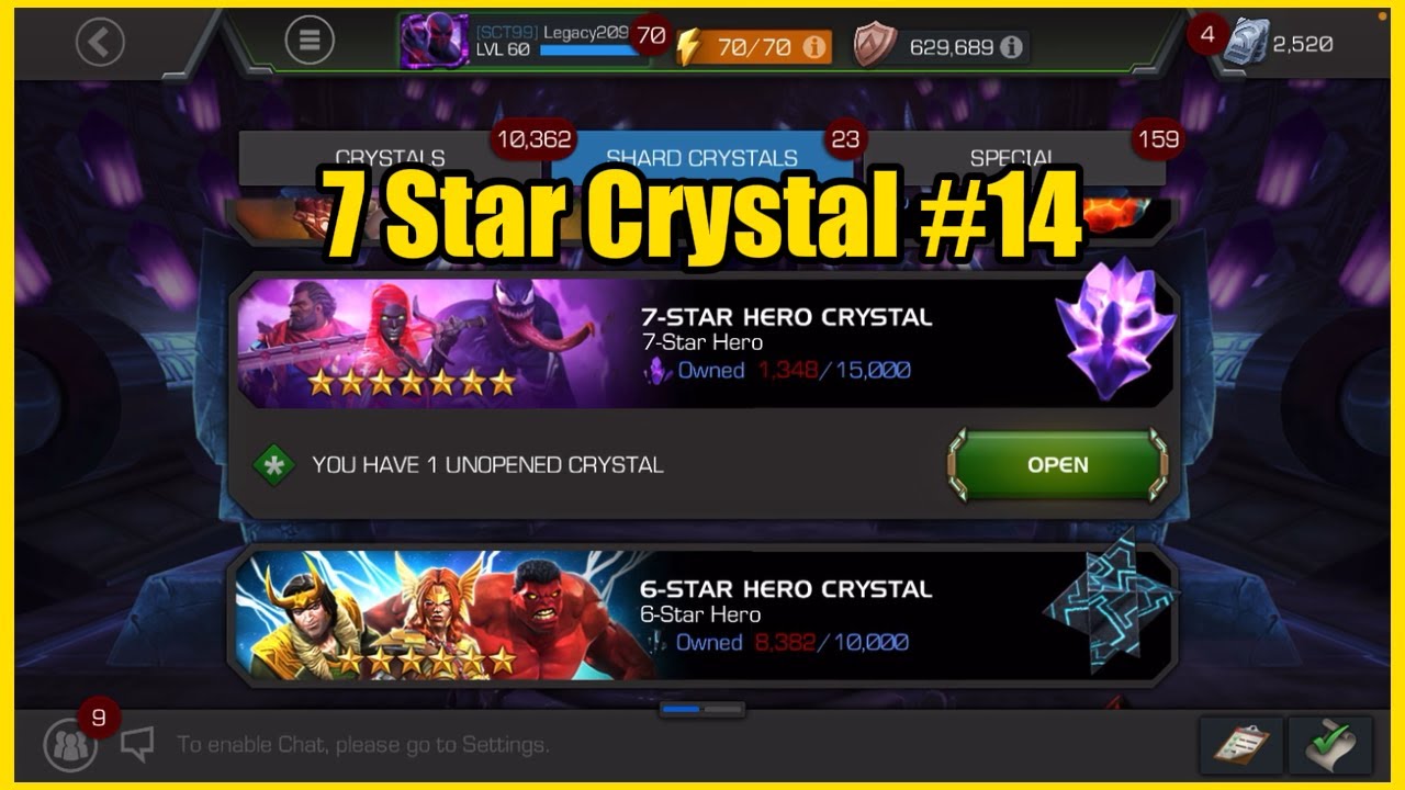 7 Star Crystal Opening Number 14 | MCOC - YouTube
