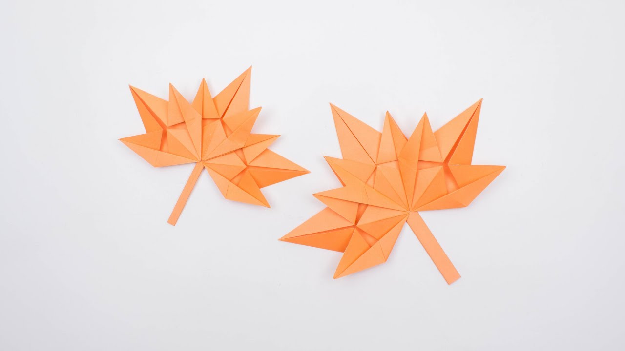 Maple Leaf | Paper Craft | DIY - YouTube