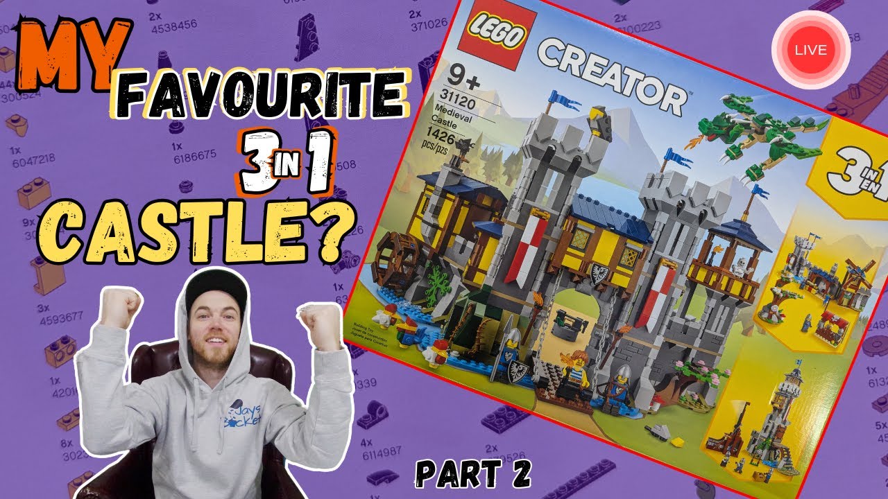 LEGO Live Build 31120 -Creator 3in1- Medieval Castle (Part 2) #lego # ...