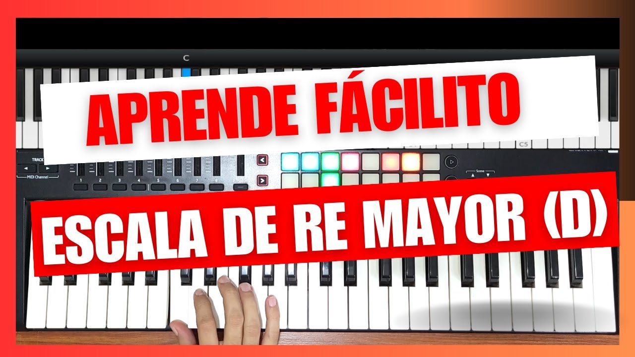 Aprende fácil la escala de Re Mayor (D) en el piano con Melodia | Piano ...