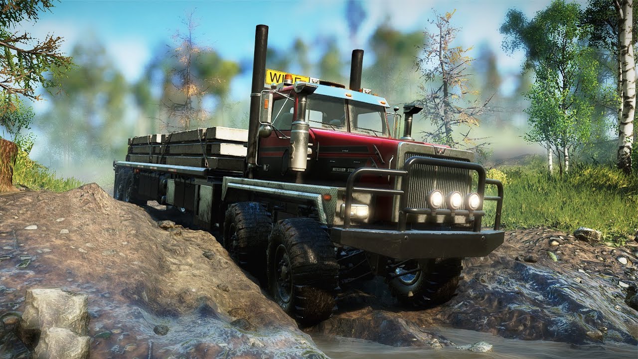 Twin Steer 6900 | Concrete Slab Delivery Through the Muddy Track ...