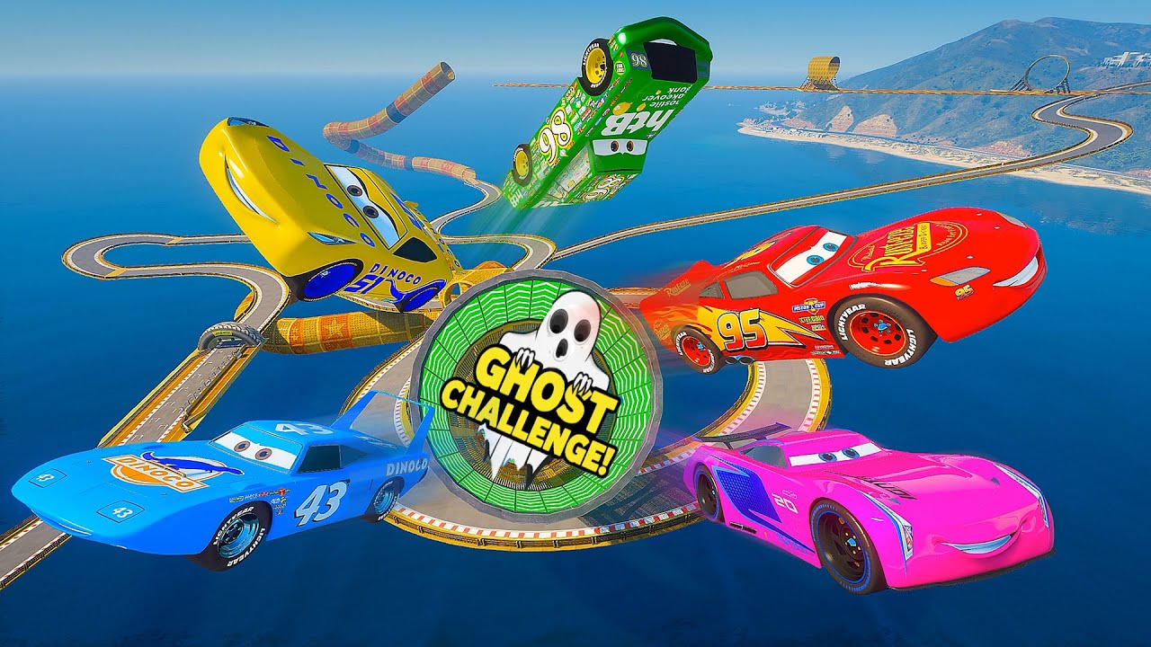 Cars Ghost Race Challenge Lightning McQueen, Cruz Ramirez, Jackson ...