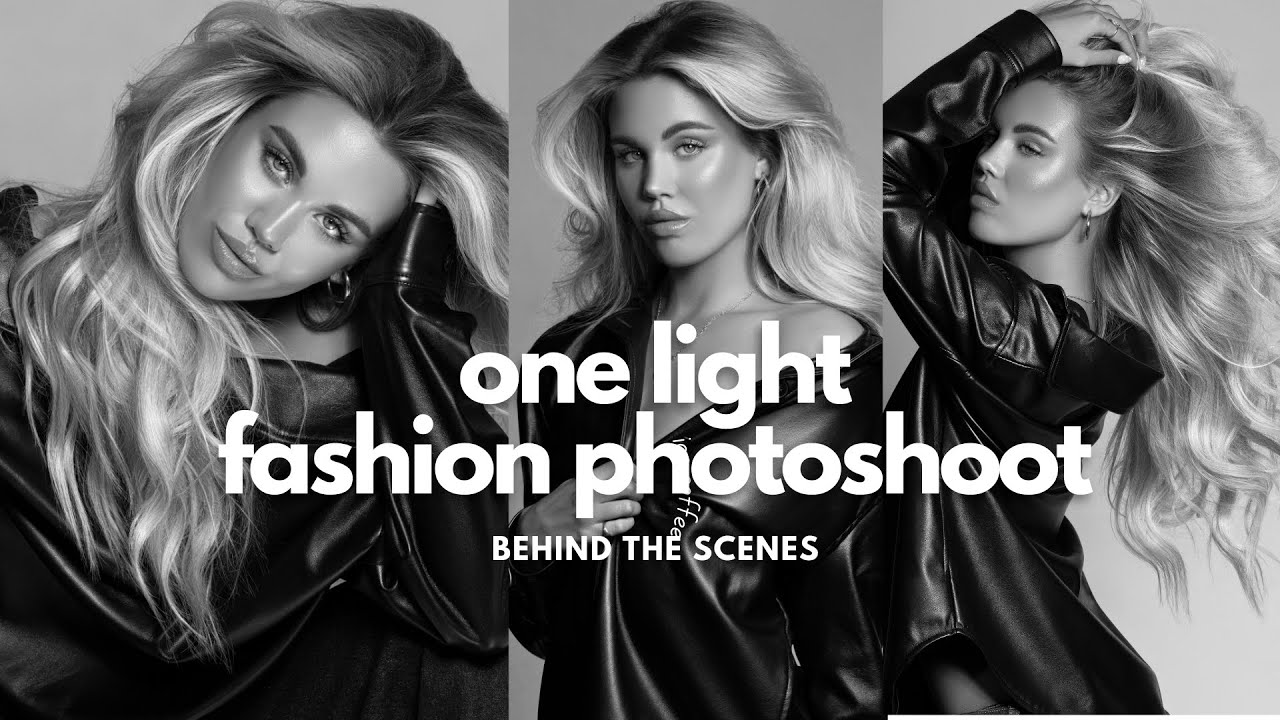How to Use One Light for Fashion Photography | Behind the Scenes ...