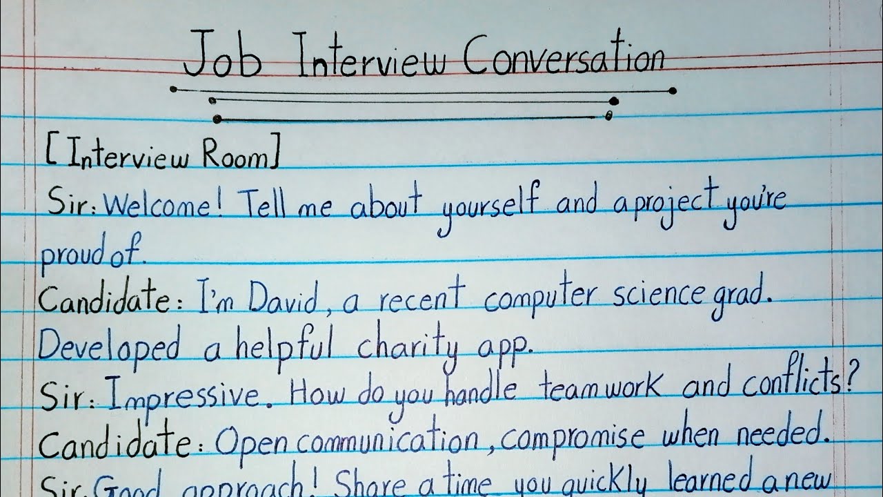 Job Interview Conversation In English | Job Interview Questions And Answers | Job Interview ...