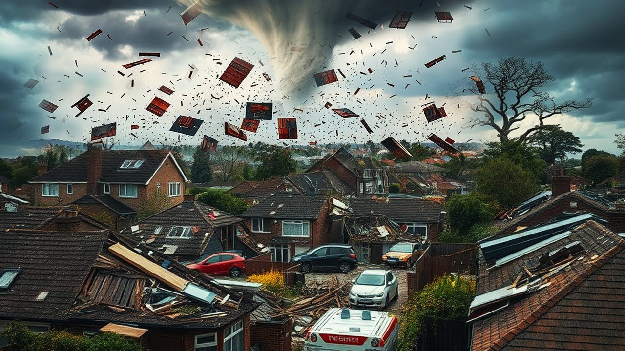 Mini Tornado Strikes Cornwall, UK! Homes Devastated in Quintrell Downs ...