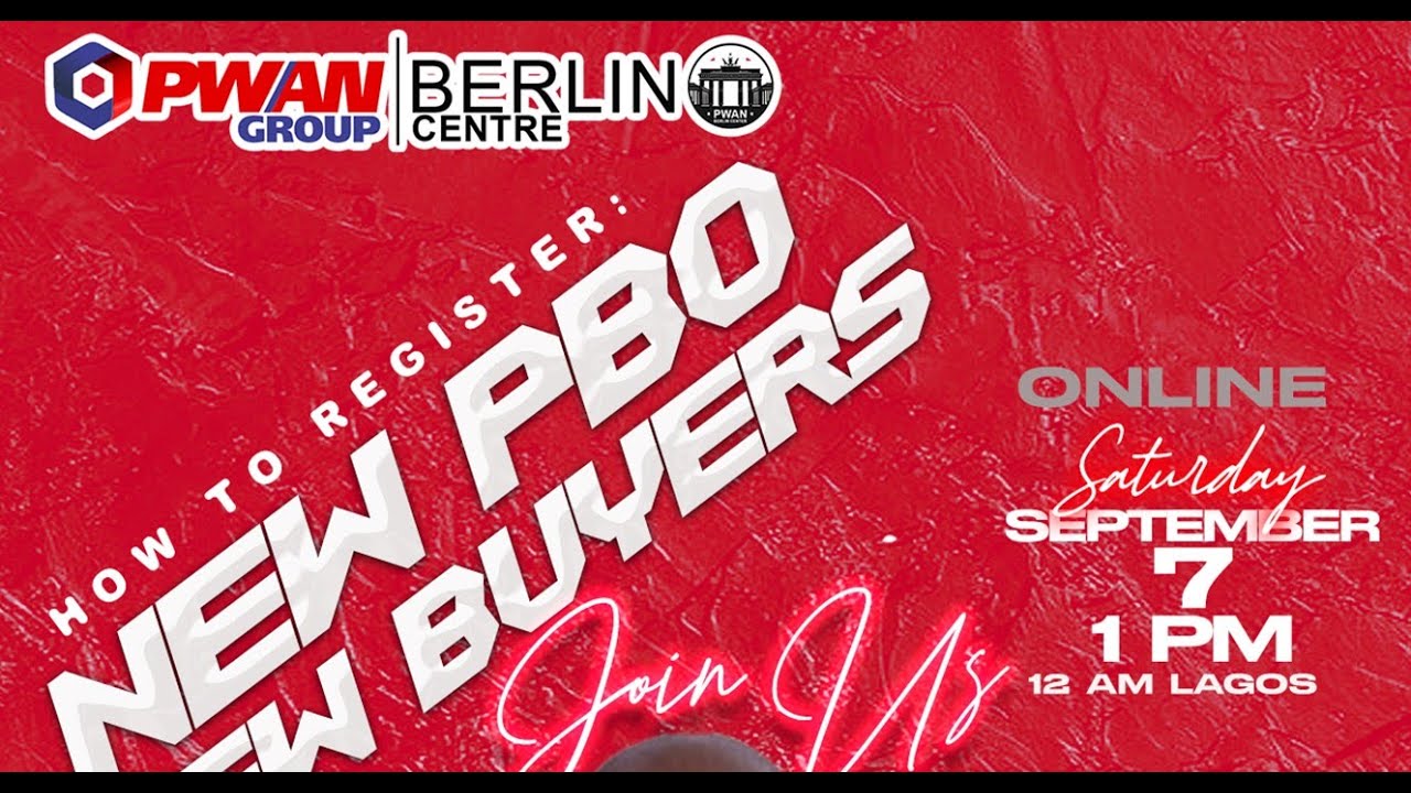 HOW TO REGISTER A NEW PBO - PWAN BUSINESS OPPORTUNITY - YouTube