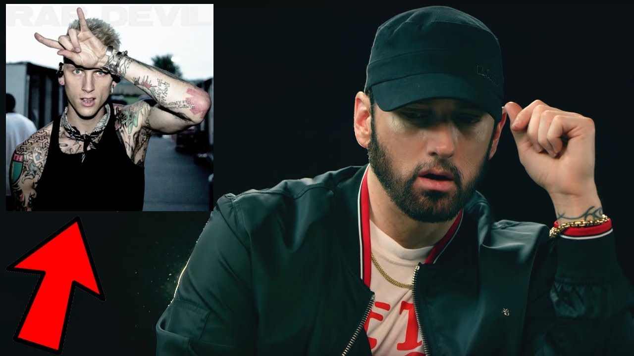 Eminem Reacts to MGK's Diss... - YouTube