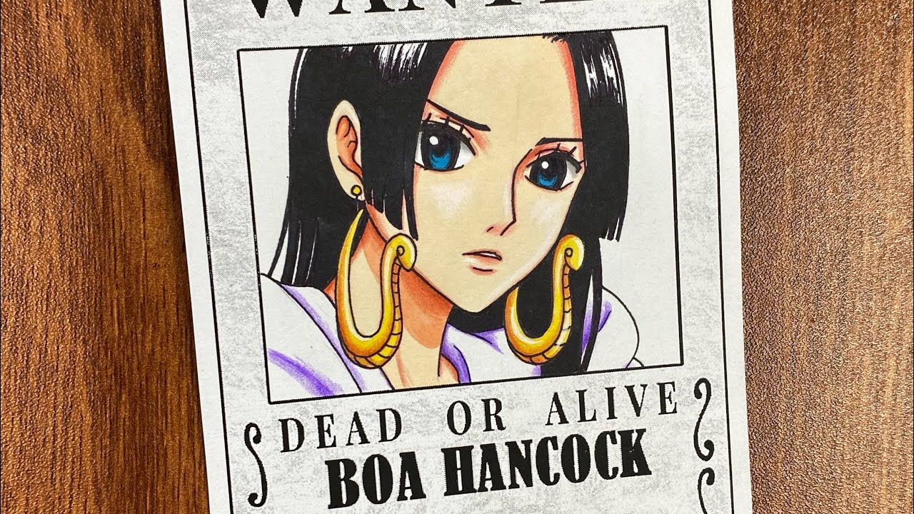How to draw Boa Hancock from One Piece - YouTube