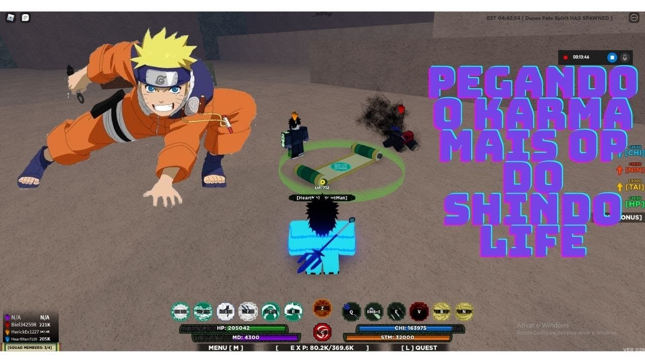 Pegando o melhor karma do Shindo Life!!!! Shindo Life - YouTube