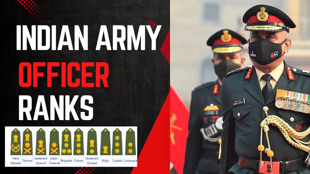 Officers Ranks In Indian Army | Indian Army Ranks And Hierarchy #army # ...