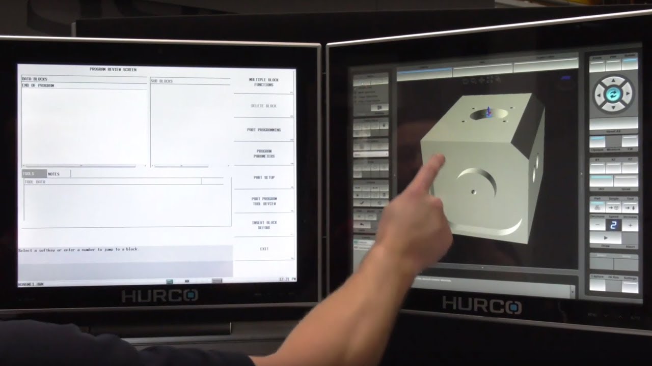 Hurco 3D DXF Solid Model import on MAX5 control - YouTube