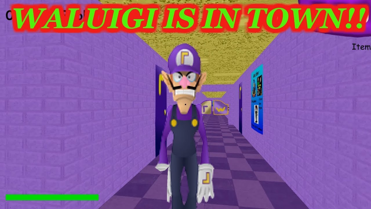 WALUIGI UPDATED MOD | Baldi's Basics in Education and Learning - YouTube