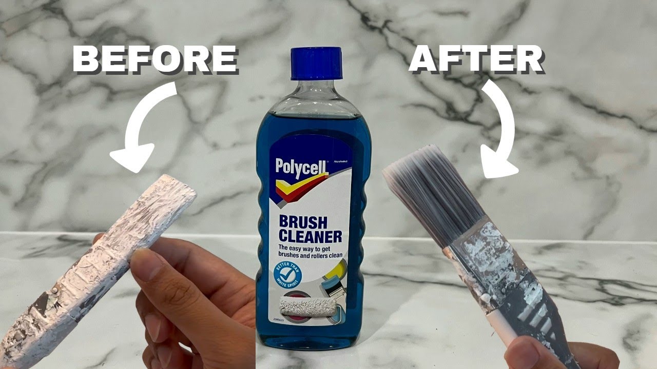 How to restore old paintbrushes QUICKLY | Polycell Brush Cleaner - YouTube
