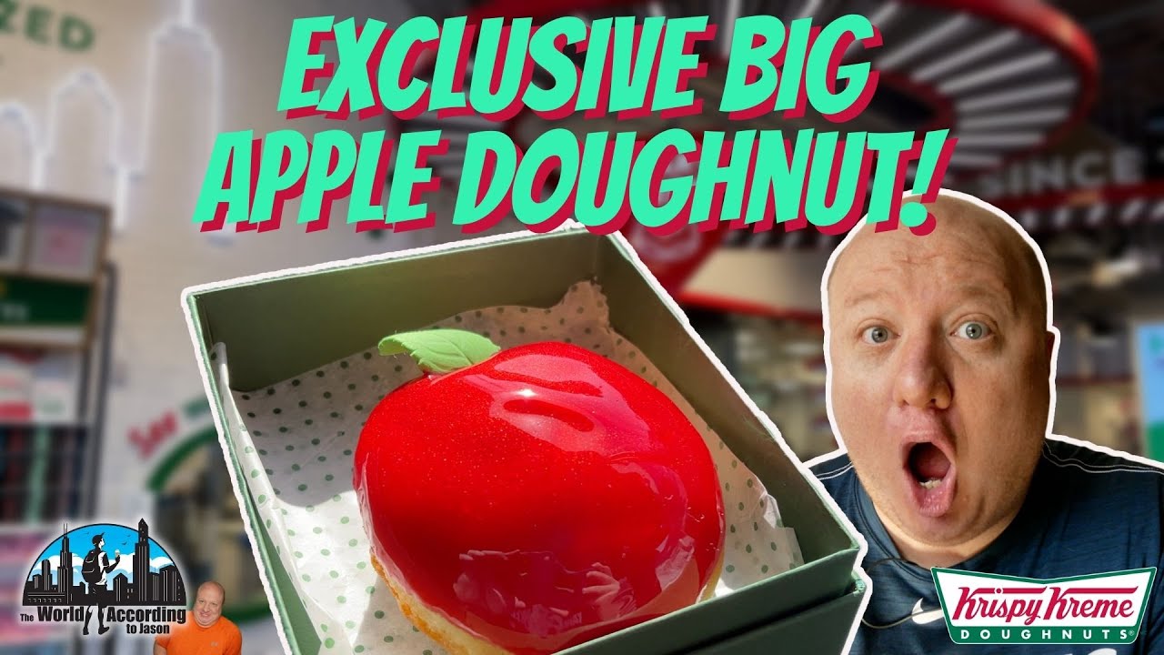 Exclusive Big Apple Doughnut! AMAZING Doughnut from Times Square ...