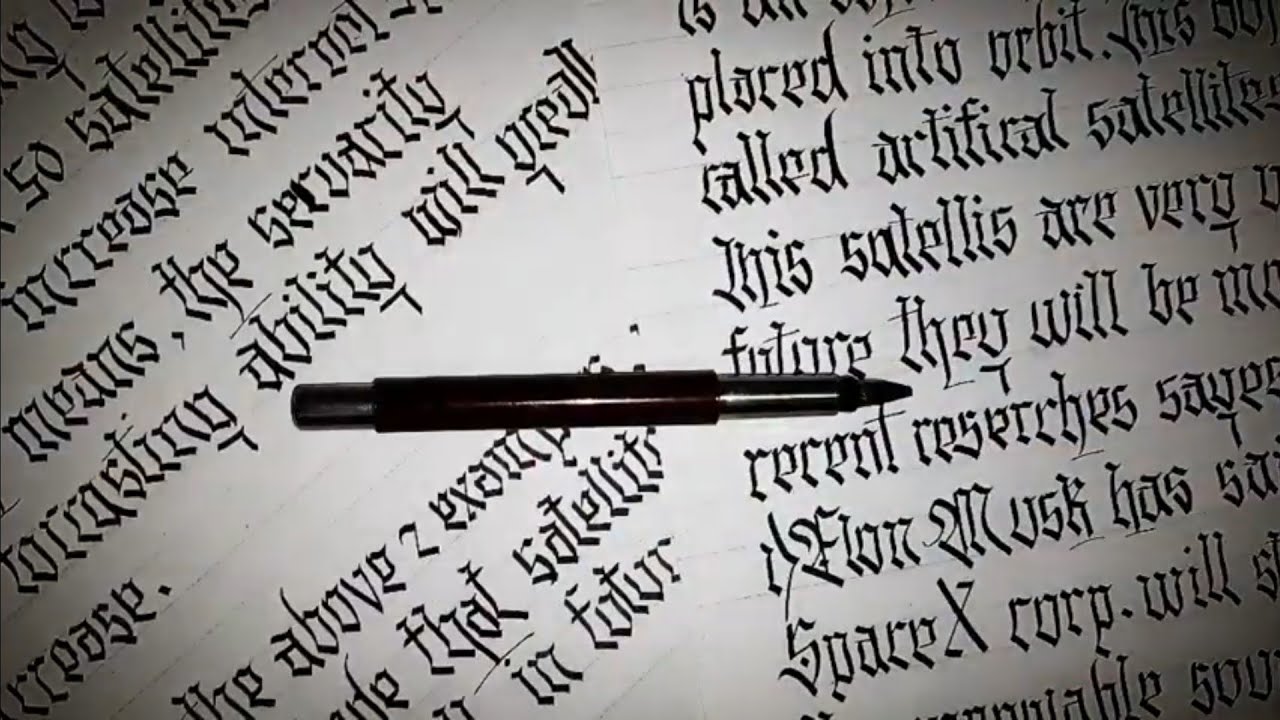Writing a full essay in Calligraphy | Calligraphy Experts - YouTube