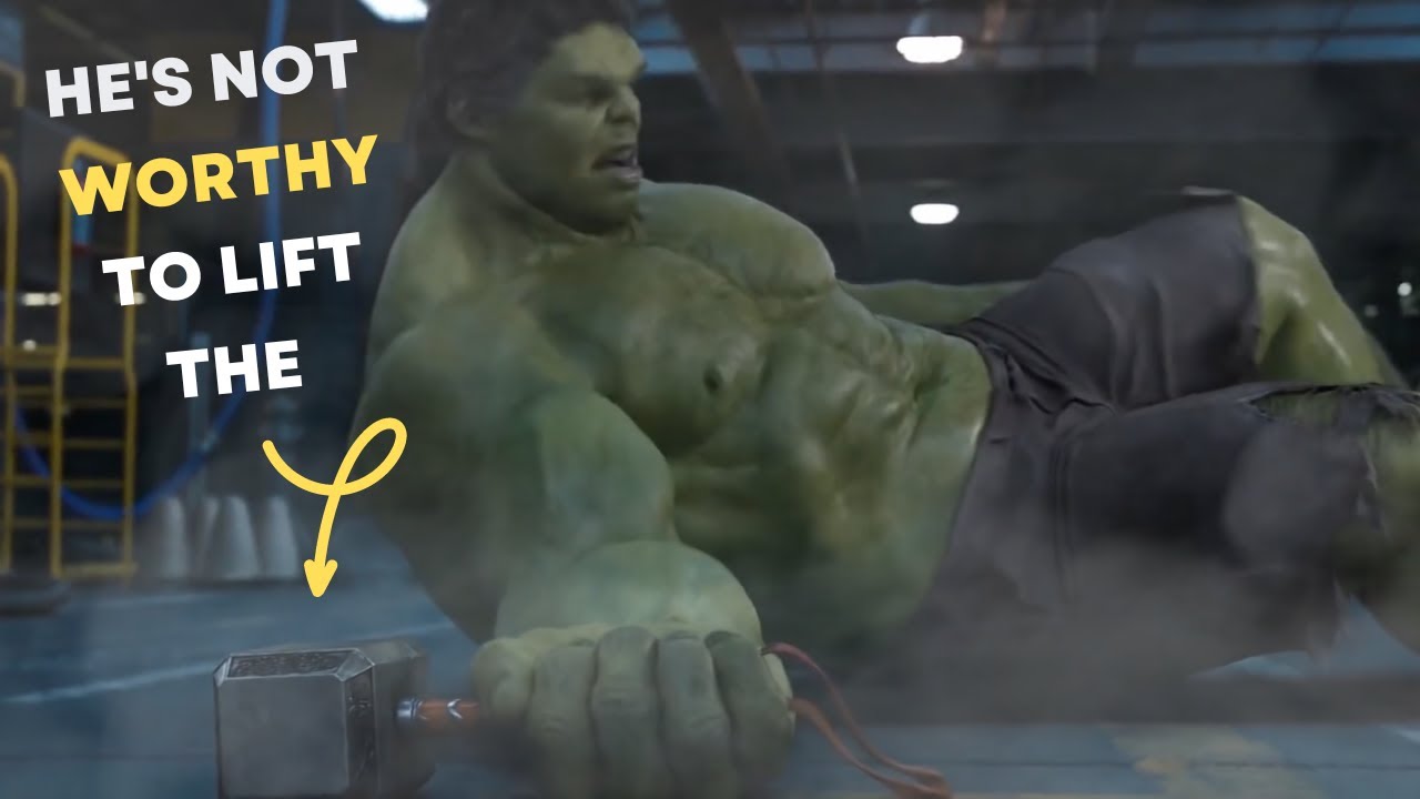 HULK TRIES TO LIFT THE HAMMER - YouTube