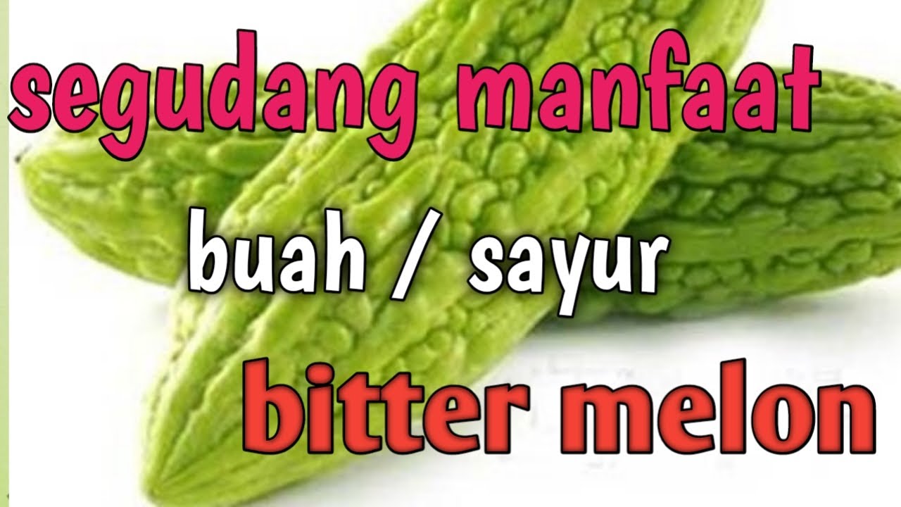 Manfaat buah / sayur pare - YouTube