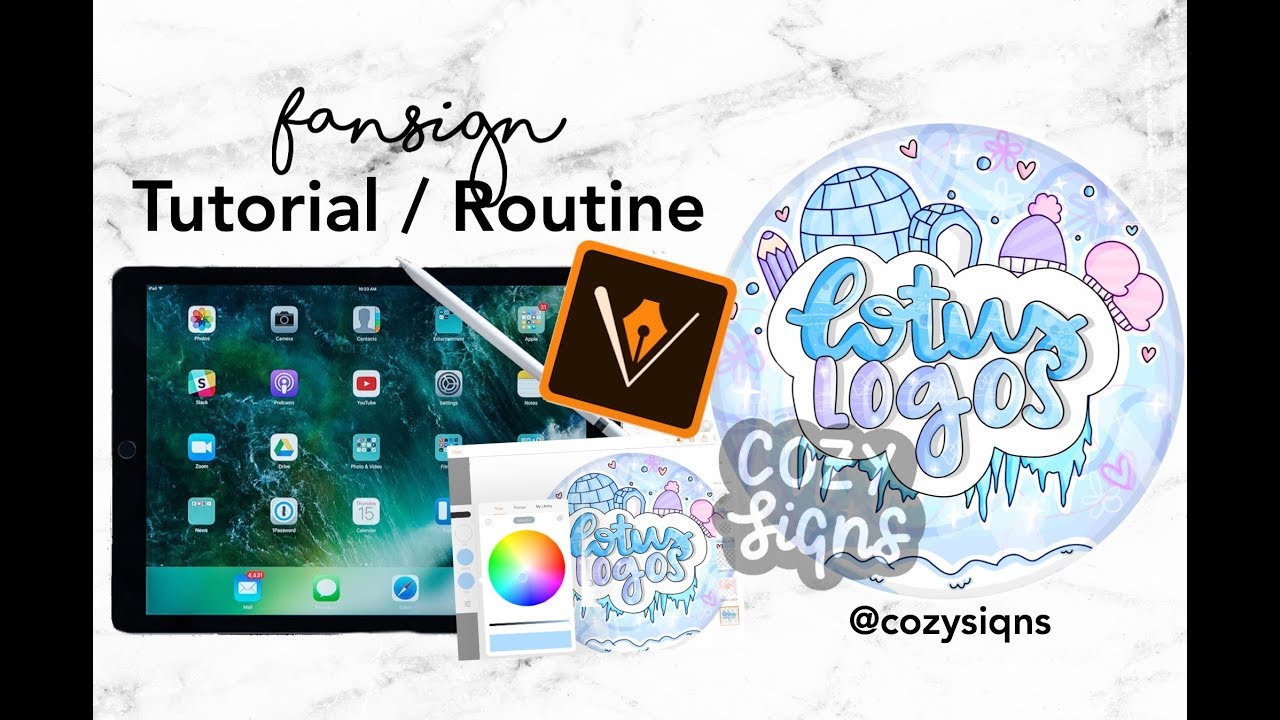 Fansign Tutorial/Routine! Cozysiqns - YouTube