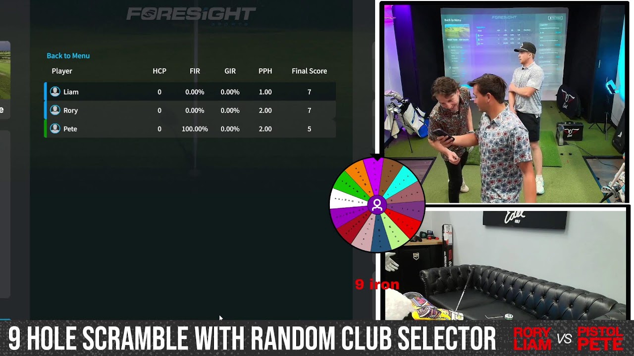 9 Holes with Random Club Wheel - YouTube