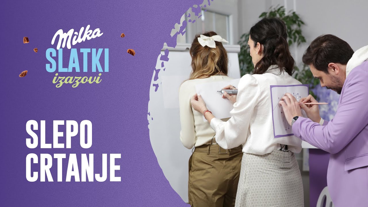 Milka Slatki Izazovi│Epizoda 2│Slepo crtanje - YouTube