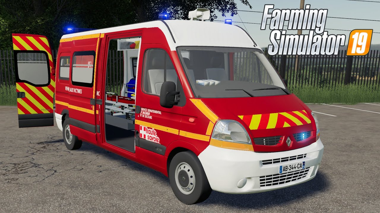 FS19 - Renault Master II VSAV SDIS 74 - Car mod for Farming Simulator ...